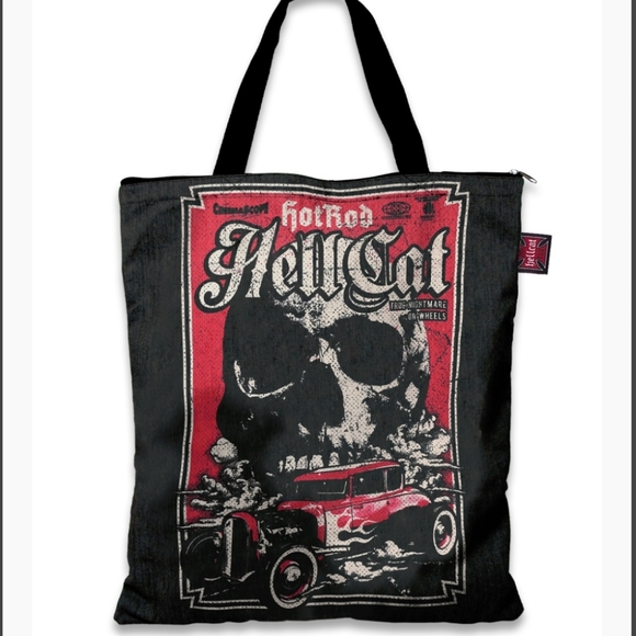 Hotrod Hellcat | Bags | Hotrod Hellcat True Nightmare Tote Bag Gothic ...